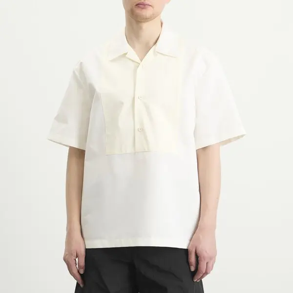 JIL SANDER Boxy Fit Bowling Contrast Colour Shirt