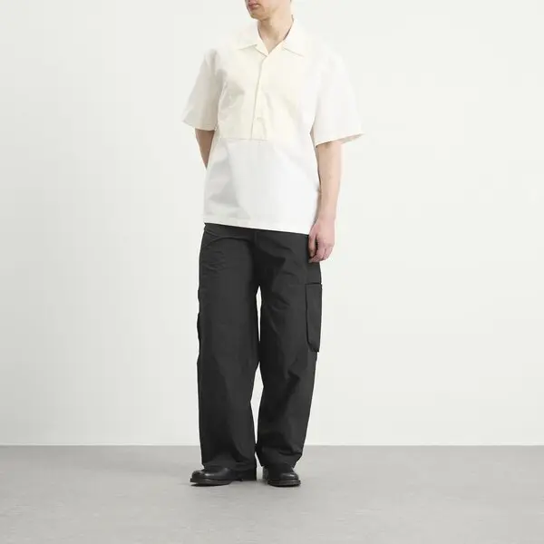 JIL SANDER Boxy Fit Bowling Contrast Colour Shirt