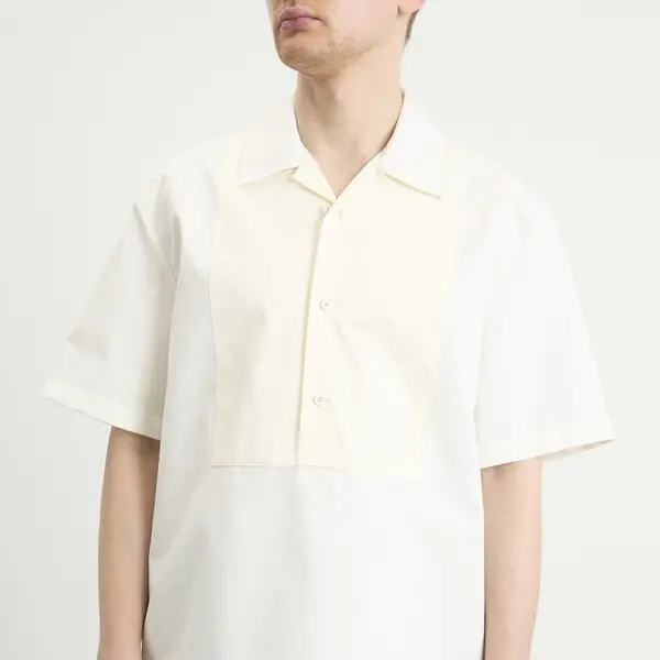 JIL SANDER Boxy Fit Bowling Contrast Colour Shirt