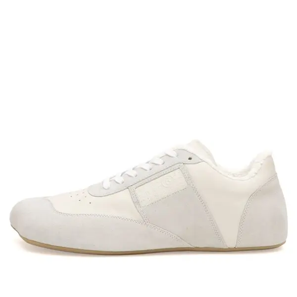 MAISON MARGIELA Leather Ergomonic Sneaker - White