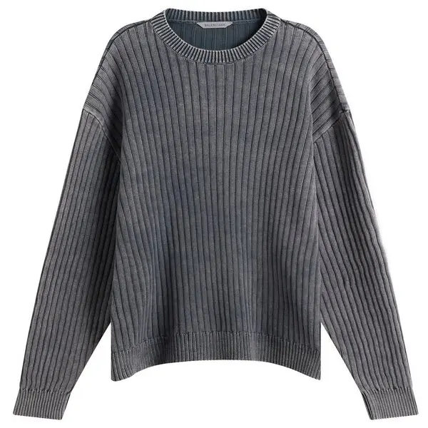 Balenciaga Sweater With Logo - Light Blue