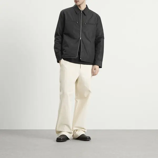 JIL SANDER Nylon Zip Up Shirt Jacket