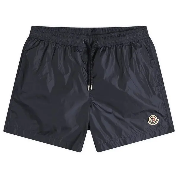 Moncler Logo Swim Shorts - Navy
