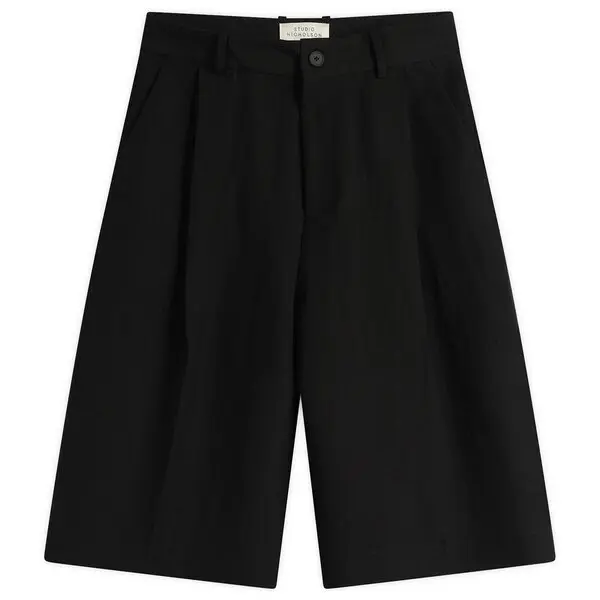 Studio Nicholson Fowld Pleated Short - Black