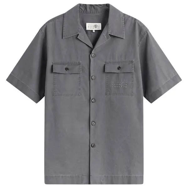 MAISON MARGIELA Cotton Utility Shirt - Anthracite