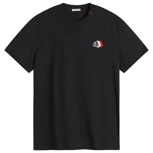 Moncler Cotton Patch Logo T-shirt - Black