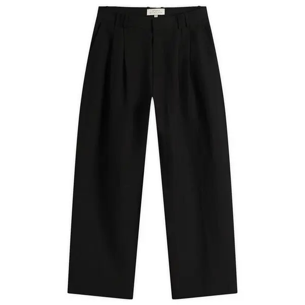 Studio Nicholson Line Double Pleat Pant - Black