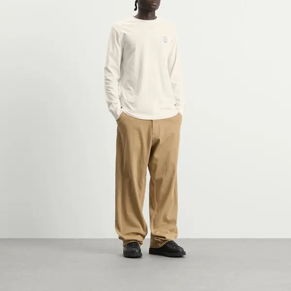Moncler Long Sleeve Cotton T-shirt - White