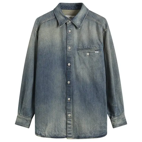 MAISON MARGIELA Denim Shirt - Blue