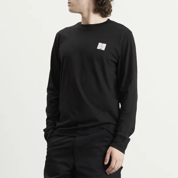 Moncler Long Sleeve Cotton T-shirt - Black