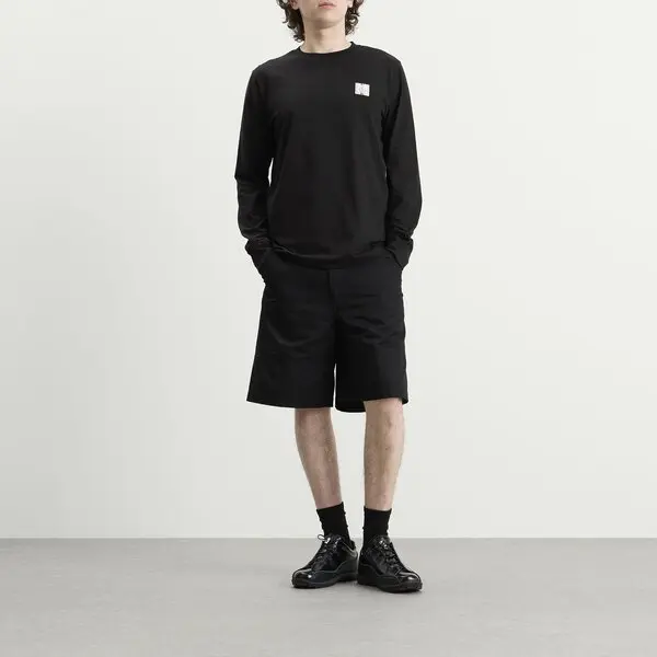 Moncler Long Sleeve Cotton T-shirt - Black