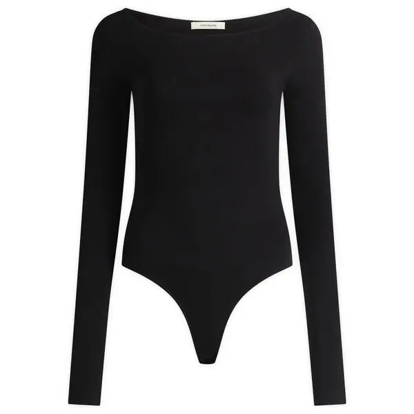 ENTIRE STUDIOS Scoop Neck Bodysuit - Black