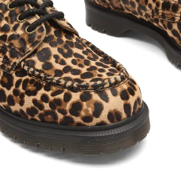 Dr. Martens Lowell Leopard Print Moc Toe Shoe
