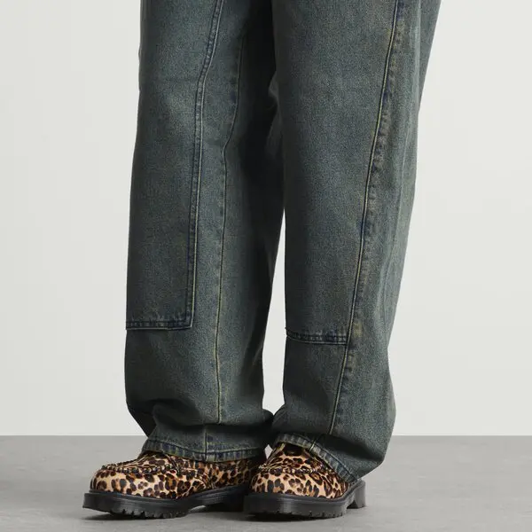 Dr. Martens Lowell Leopard Print Moc Toe Shoe