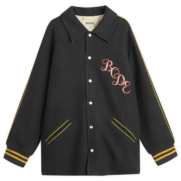 BODE Monogram Snap Reversible Jacket - Black
