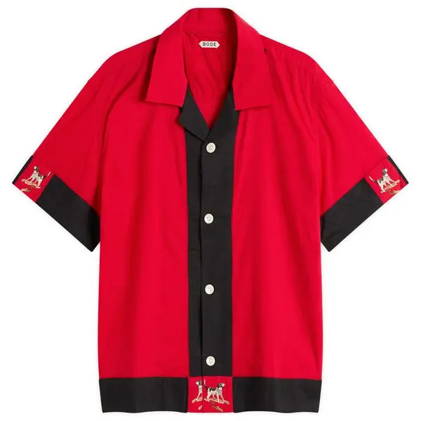 BODE Pointer Short Sleeve Shirt - Red