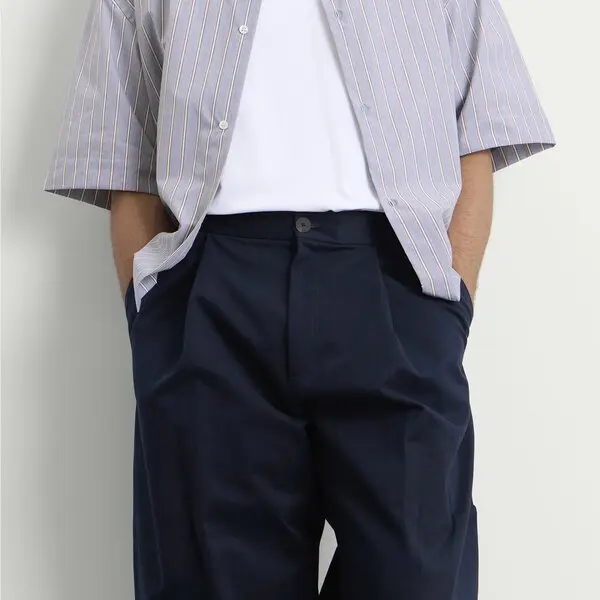 Studio Nicholson Sorte Deep Pleat Volume Pant