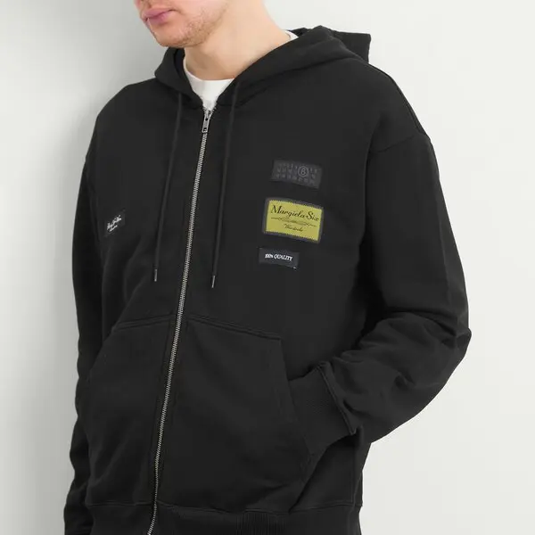 MAISON MARGIELA Tailored Labels Zip Hoodie
