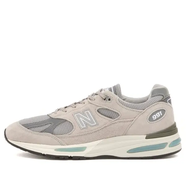 NEW BALANCE U991gl2 Made In Uk Suede And Mesh Sneakers - Grey