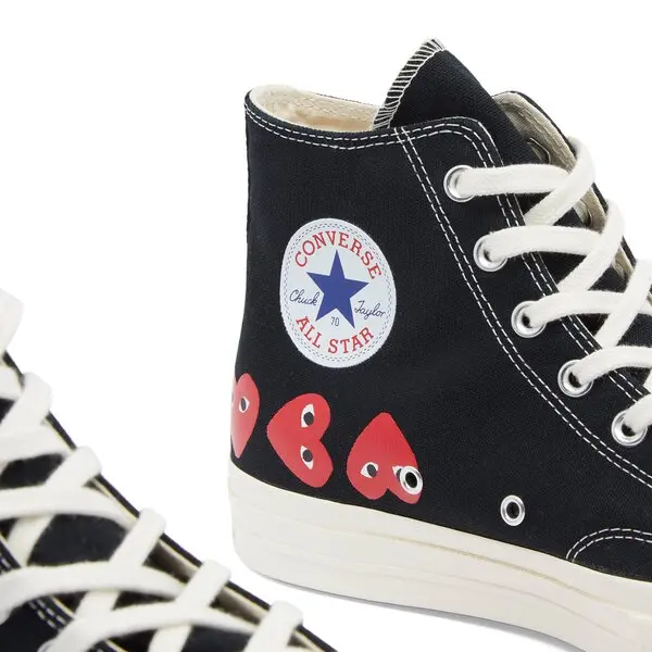 Play Comme Des Garcon X Converse Multi Heart High Sneaker