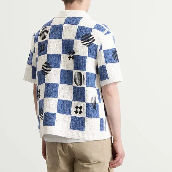 WAX LONDON Porto Square Crochet Shirt