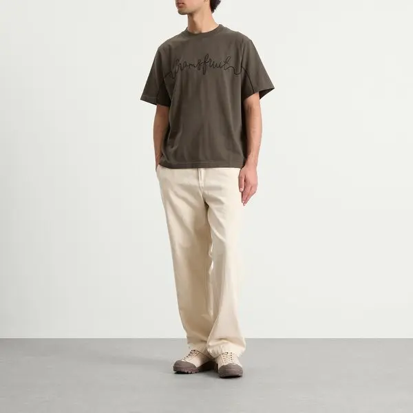 BRAM'S FRUIT Garden Hose Chain Stitch T-shirt