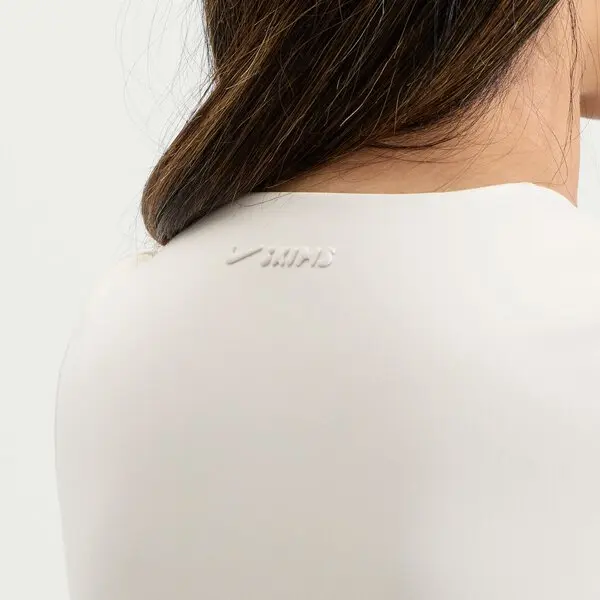Nike X Skims Matte Corset Short Sleeve Crop Top - Ivory