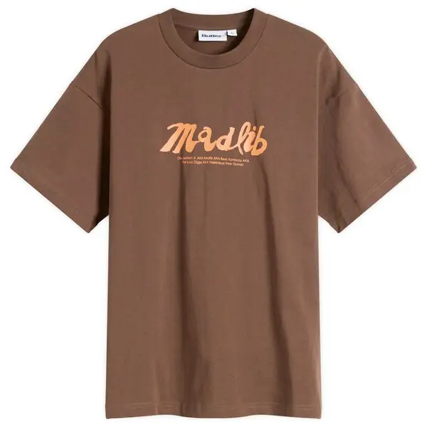 BUTTER GOODS X Madlib Alias Tee - Brown