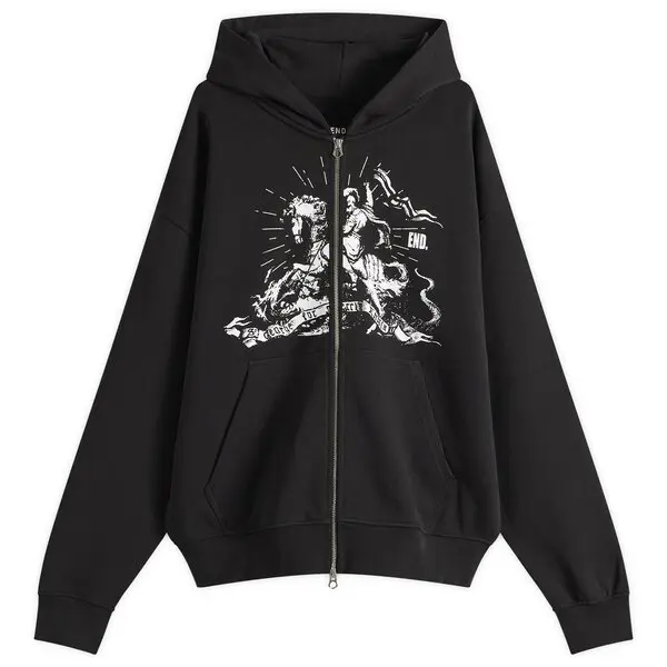 END. Soho Zip Hoodie - Black