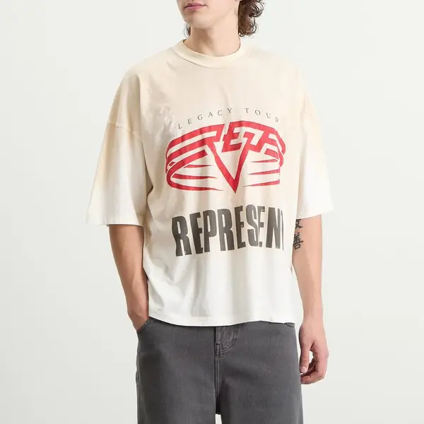 REPRESENT Living Legacy Tour T-shirt - Washed Ecru