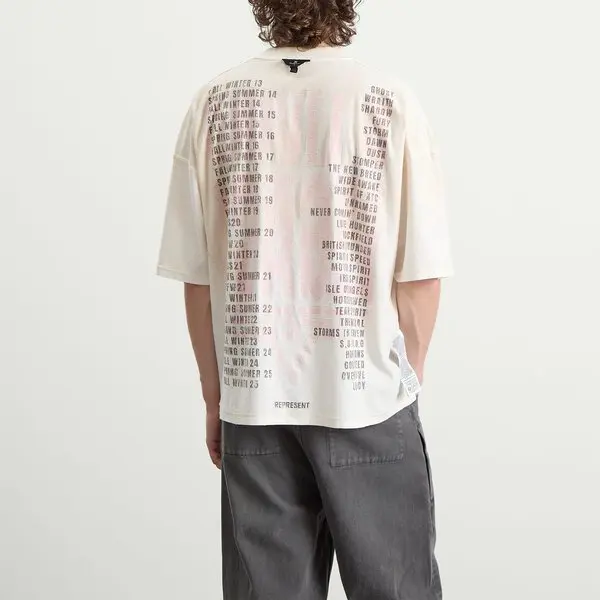 REPRESENT Living Legacy Tour T-shirt - Washed Ecru