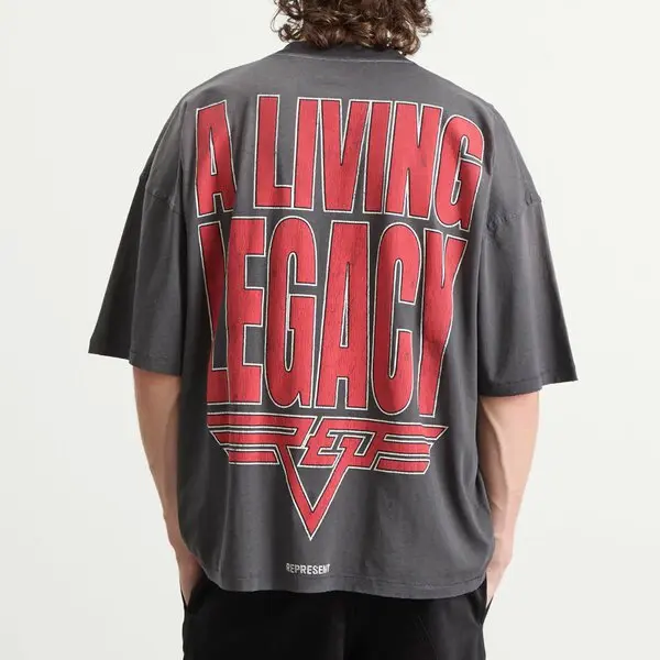 REPRESENT Living Legacy Tour T-shirt - Sun Fade Grey