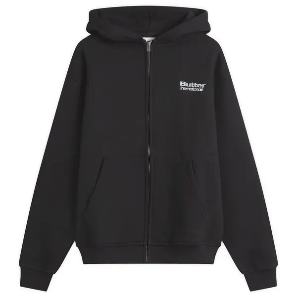 BUTTER GOODS Internationale Zip Hoodie - Black