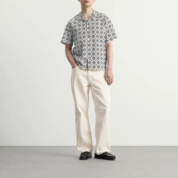 WAX LONDON Didcot Tile Print Vacation Shirt