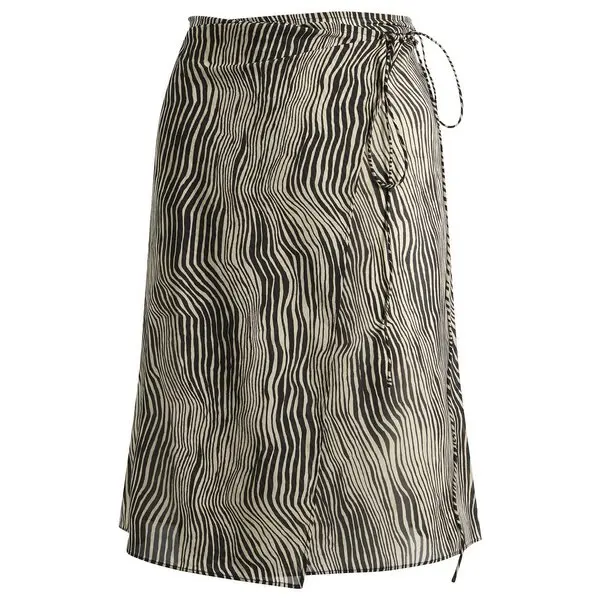 ST. AGNI Savannah Silk Wrap Skirt - Sand