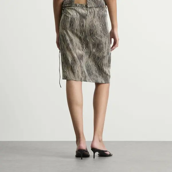 ST. AGNI Savannah Silk Wrap Skirt