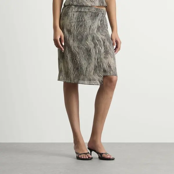 ST. AGNI Savannah Silk Wrap Skirt