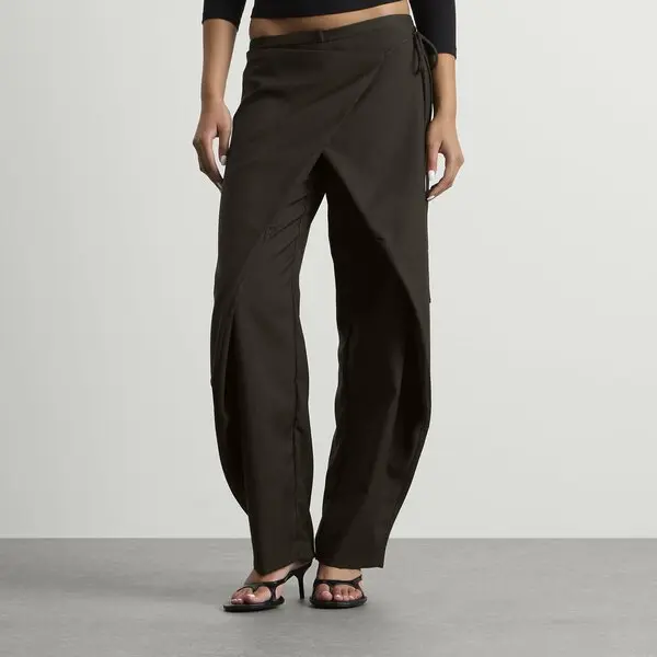ST. AGNI Wrap Rouleau Pants
