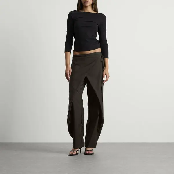 ST. AGNI Wrap Rouleau Pants