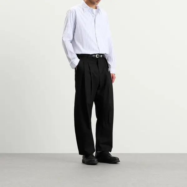 PORTER JAMES Dart-knee Pleated Trousers