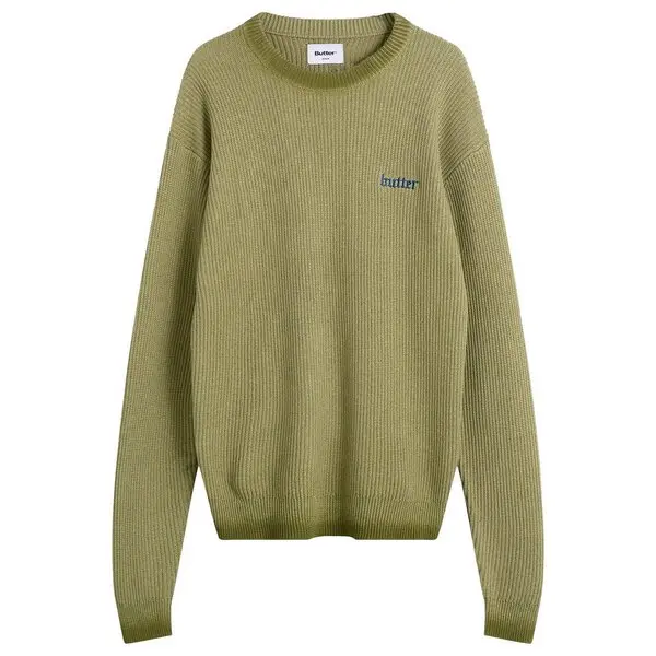 BUTTER GOODS Fade Knit Sweater - Algae