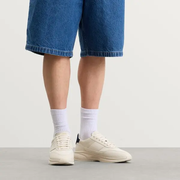 Axel Arigato Genesis Neo Leather Runner - Off White/blue