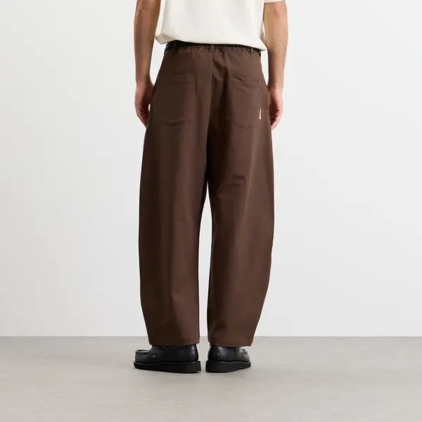 PORTER JAMES Dart-knee Pleated Wide Leg Trousers