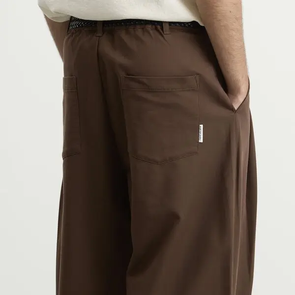 PORTER JAMES Dart-knee Pleated Wide Leg Trousers