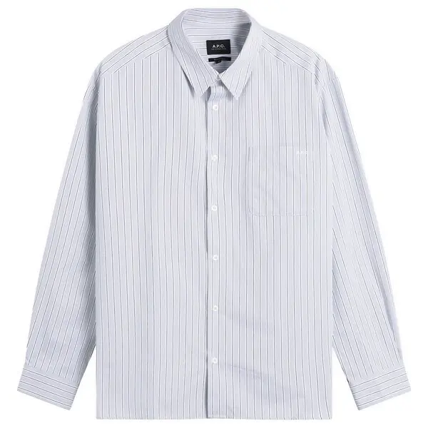 A.p.c. Malo Logo Shirt - Light Grey