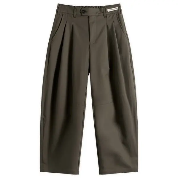 PORTER JAMES Dart-knee Pleated Trousers