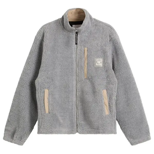 BUTTER GOODS Terrain Highpile Fleece Jacket - Grey