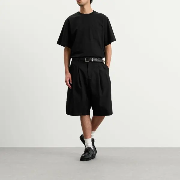 PORTER JAMES Double Pleated Shorts
