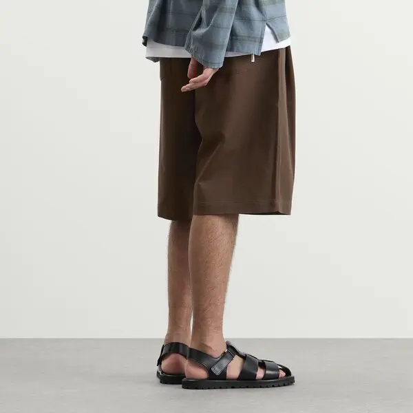 PORTER JAMES Double Pleated Shorts