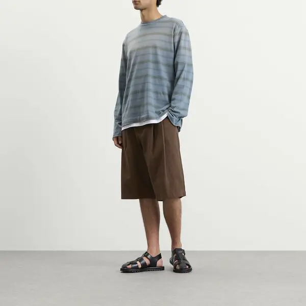 PORTER JAMES Double Pleated Shorts